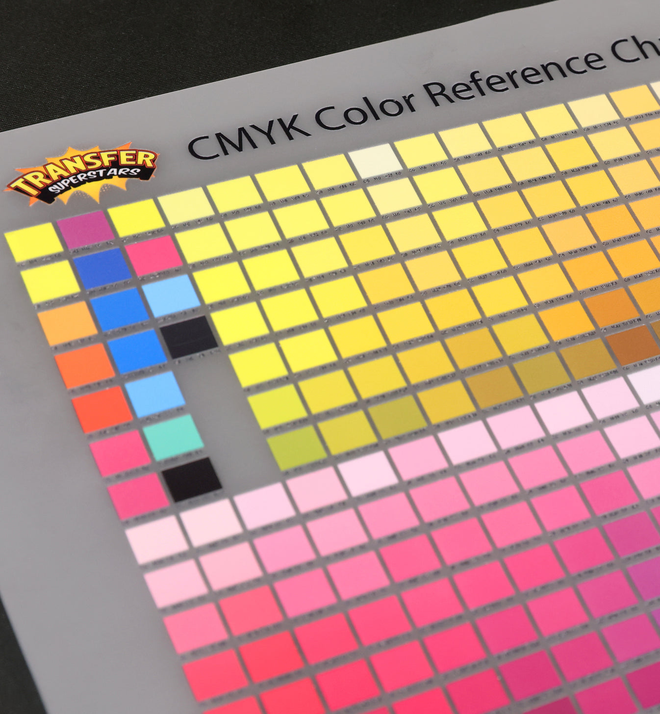 22"x12" Color Swatch Printout: THE MOST Accurate DTF (and UV) Transfer ...