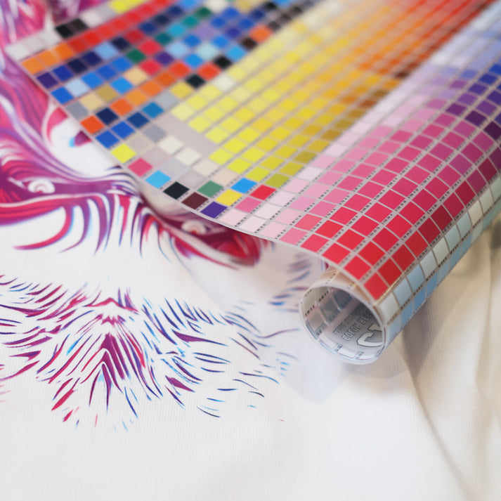 22"x12" Color Swatch Printout: THE MOST Accurate DTF (and UV) Transfer ...